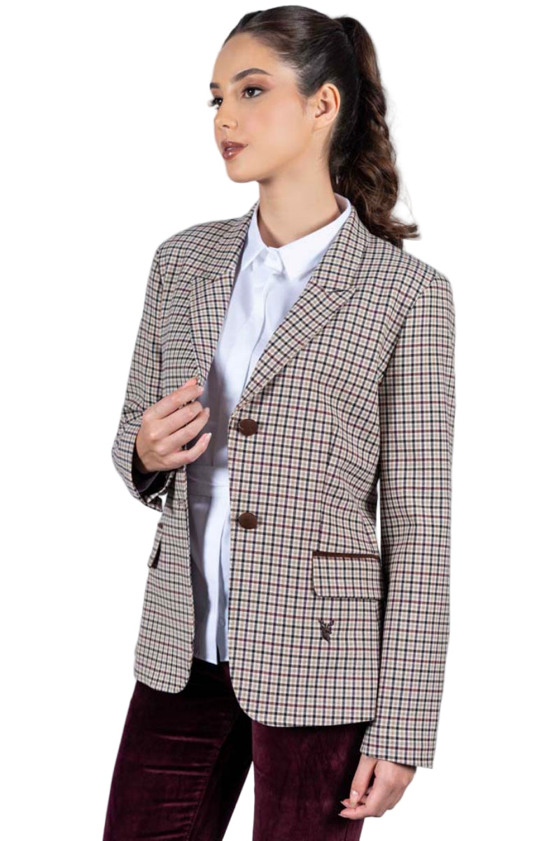 Hartwell Lillian Blazer Women’s - Brown Check – The Auld Forge - Country Clothing