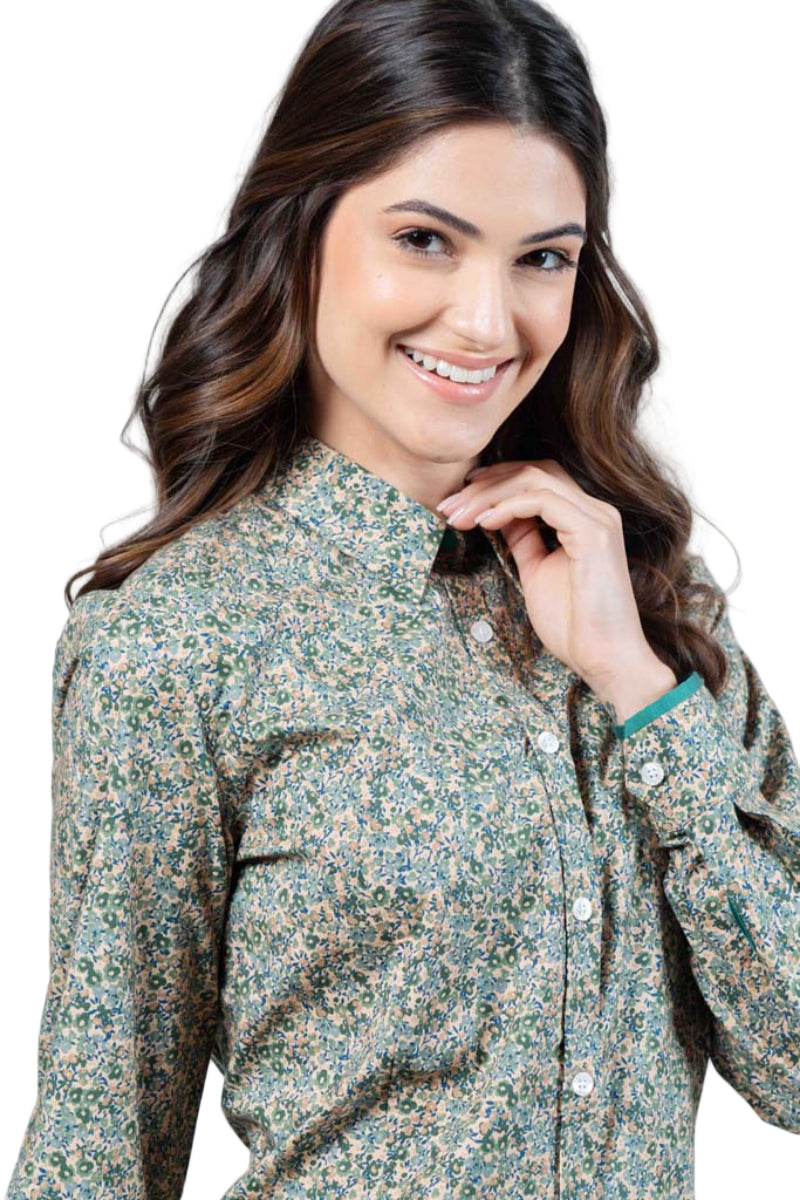 Hartwell Layla Women’s Shirt - Green Flowers Camouflage – The Auld ...