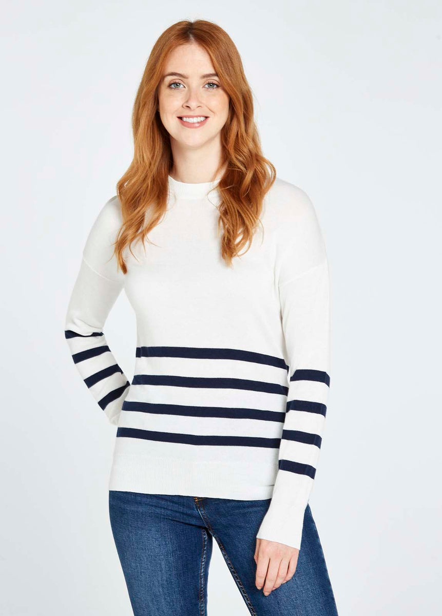 Dubarry Peterswell Women’s Jumper - White – The Auld Forge - Country ...