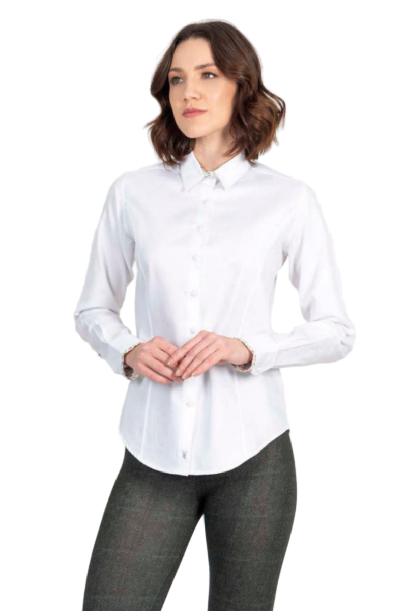 Hartwell Zoe Women’s Shirt - Plain White – The Auld Forge - Country ...