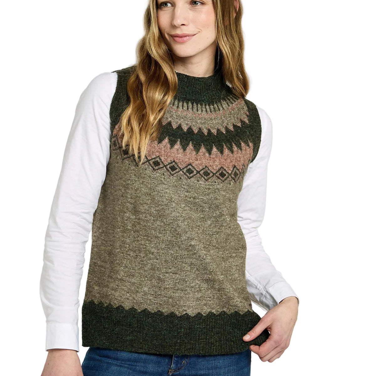 Dubarry Doyle Women's Fair Isle Vest - Olive Multi – The Auld Forge ...