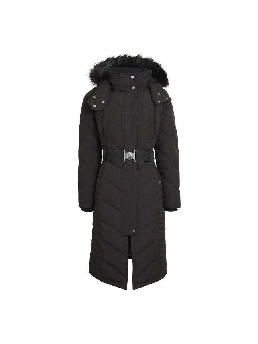 The Charlotte Women's Padded Long Coat - Black – The Auld Forge ...